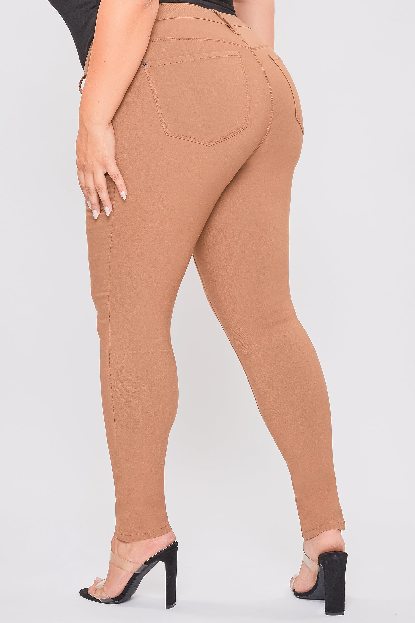 Snapklik.com : Womens Hyperstretch Skinny Pants, Mid Waisted Strech ...