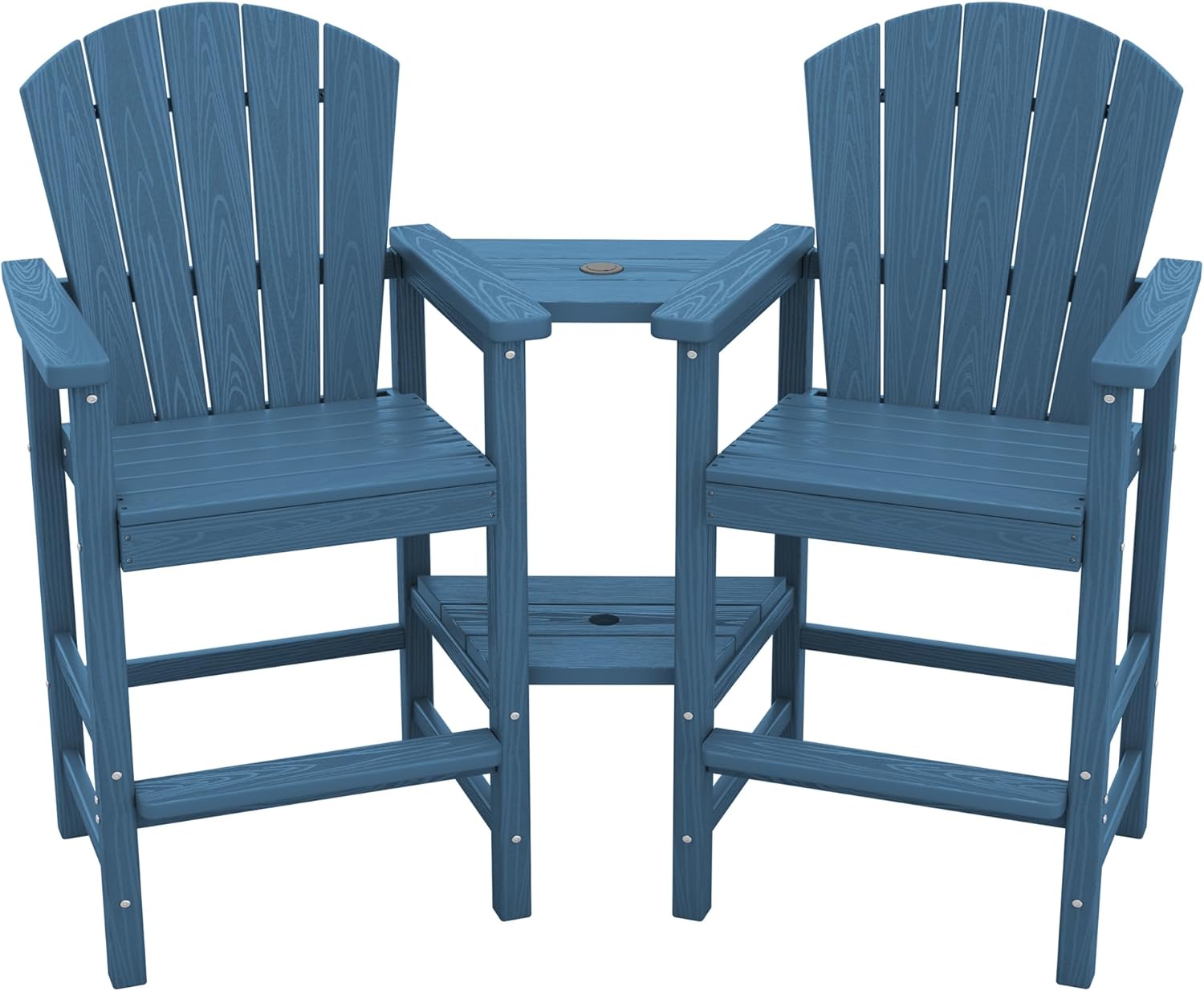 Amazon.com: SERWALL Tall Adirondack Chairs Set of 2 with Double Layer ...