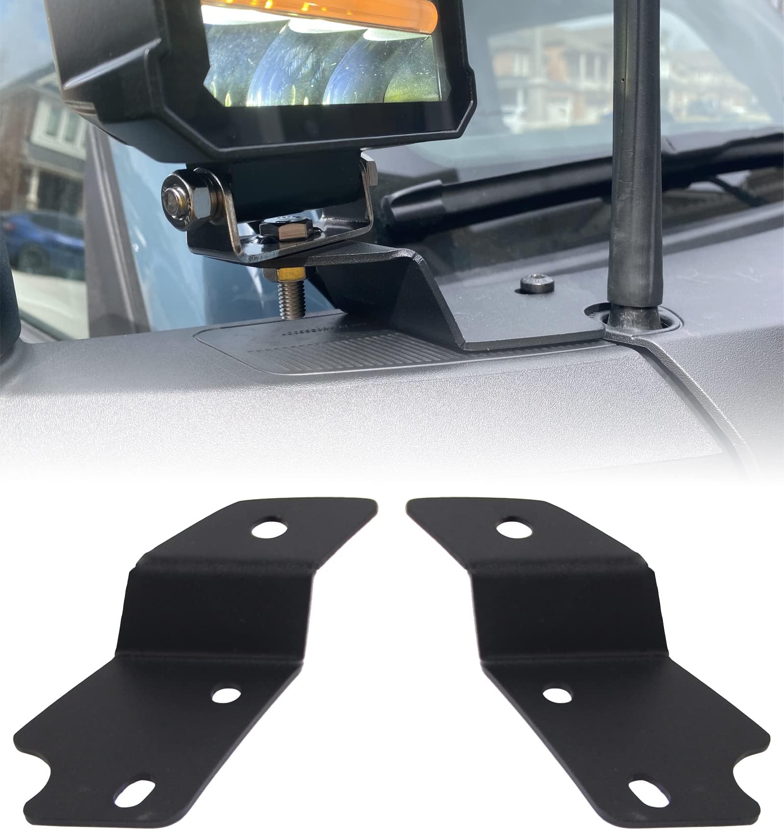 Amazon.com: ZZJAUBI A-Pillar Ditch Light Brackets LED Pods Light Cowl ...