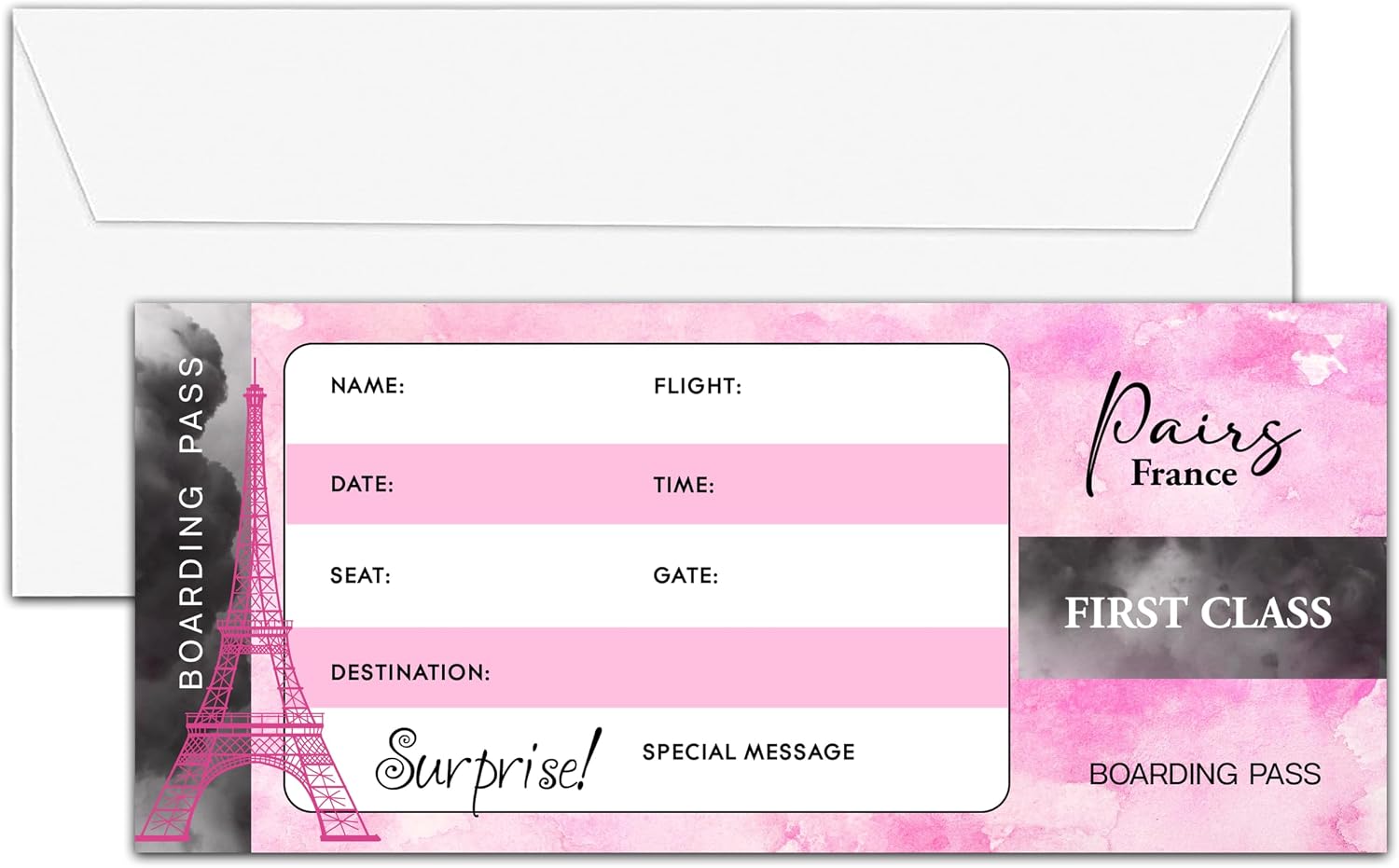 Paris Boarding Pass Template Printable Ticket To Paris Boarding Pass,
