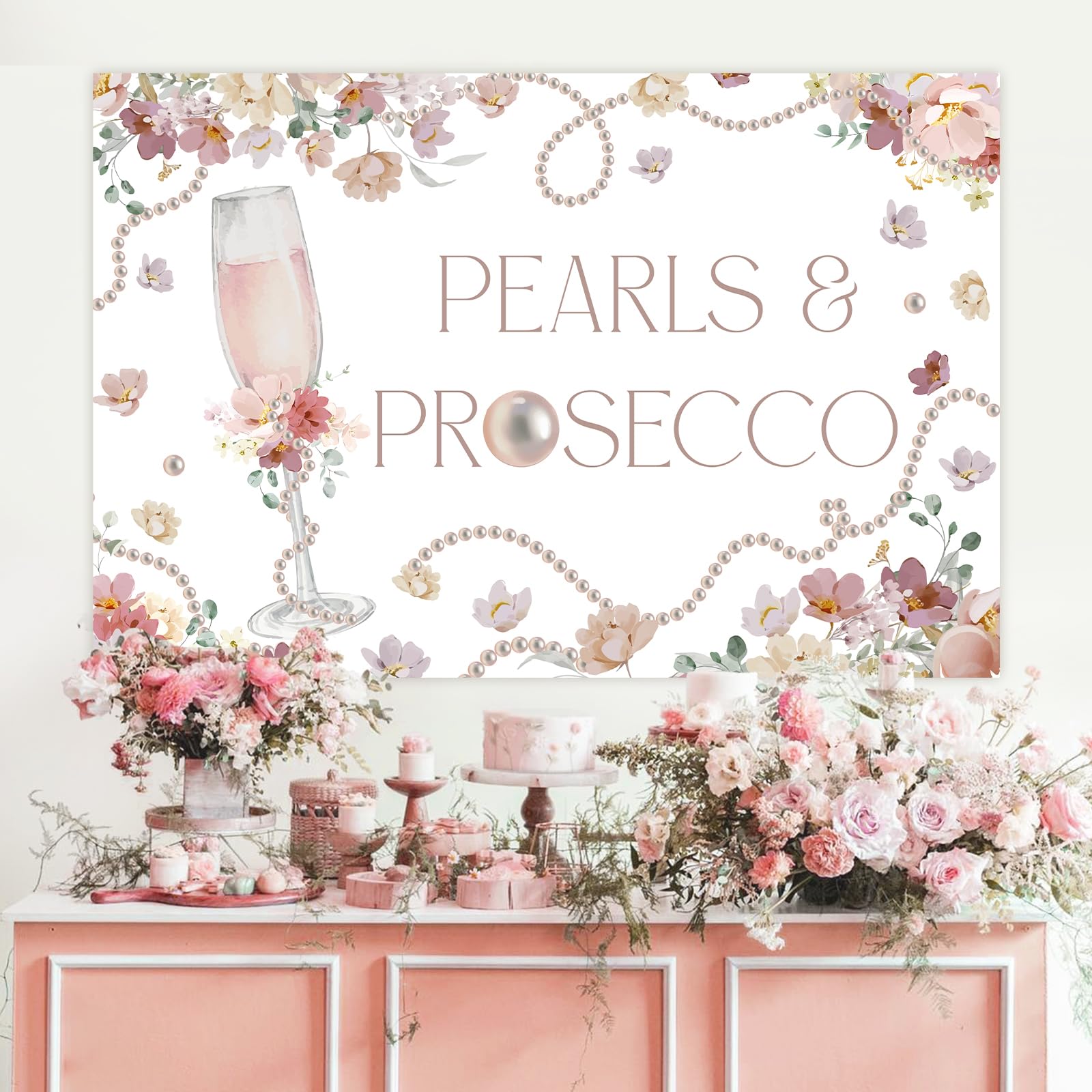 Simple Bridal Shower Pearl Theme Xosimplysweeet | Pearls & Prosecco