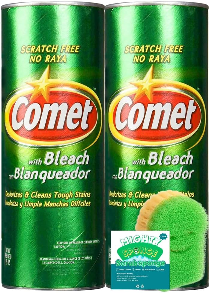 Amazon.com: Comet Disinfectant Cleanser with Bleach - 21 oz : Health ...