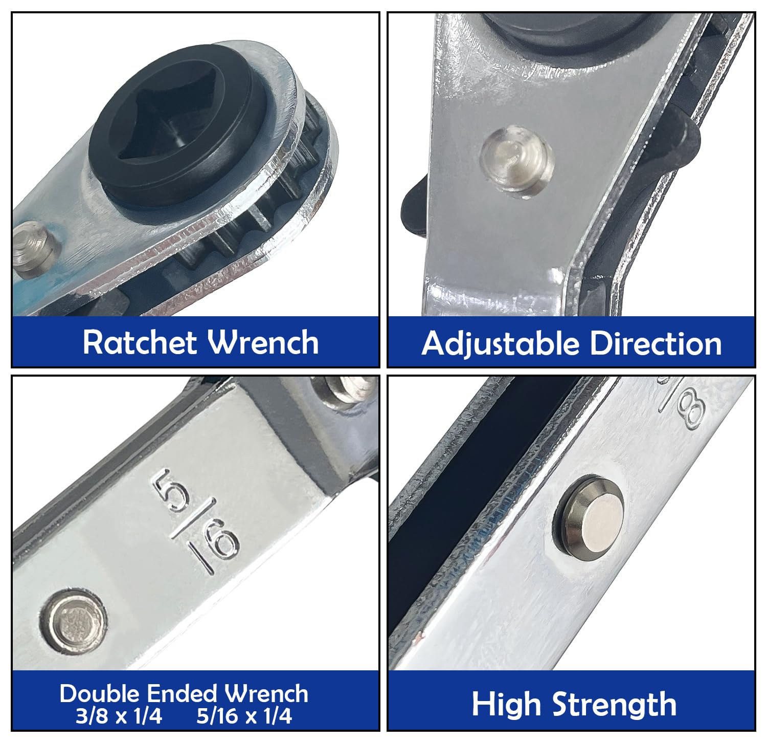 Snapklik.com : Hvac Service Wrench Set 3/16” 3/8” 5/16 1/4 Air ...