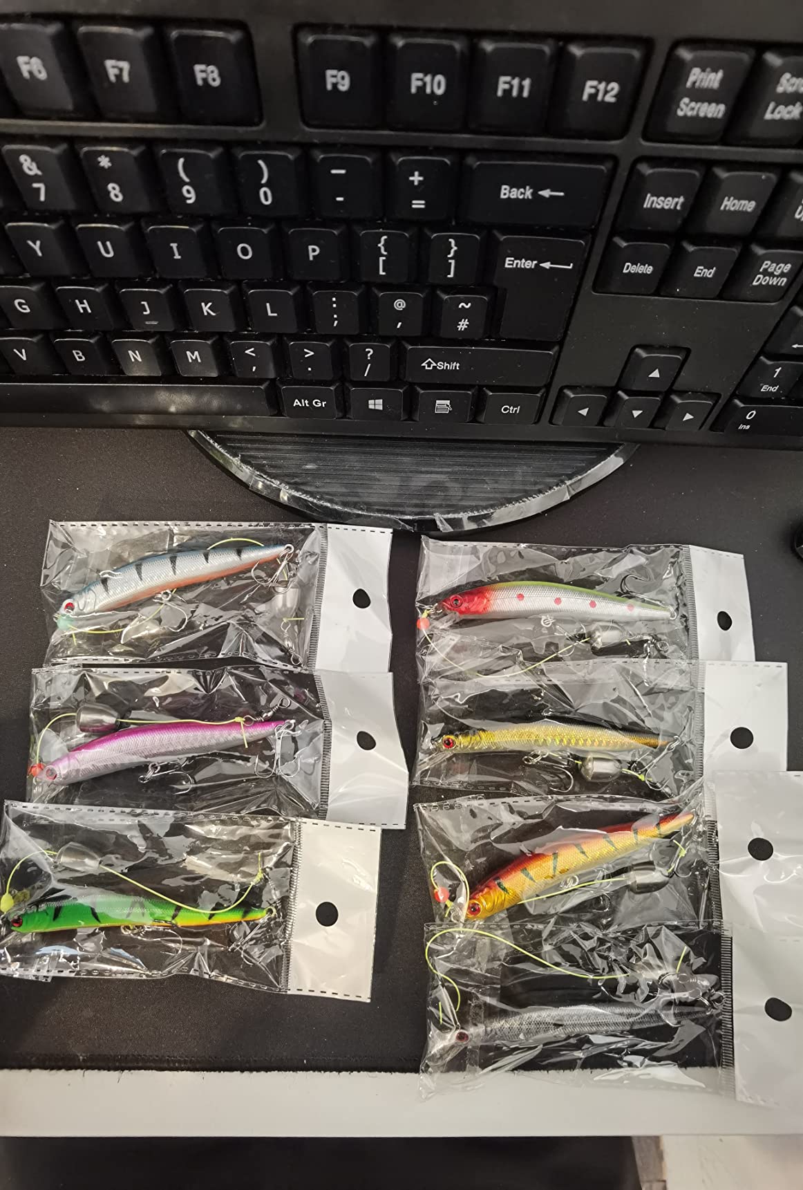 QINREN 7pcs Fishing Lures Artificial Swimbait Sea Fishing Lures Hard ...