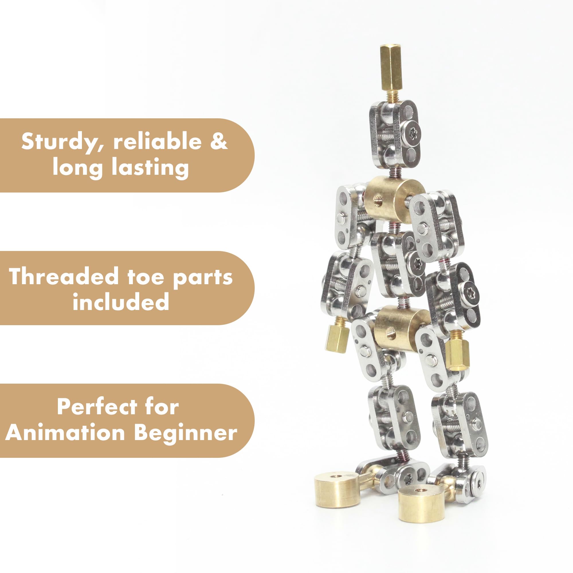 Stop Motion Armature DIY Kit - 280mm Metal Puppet Figure For Animation ...