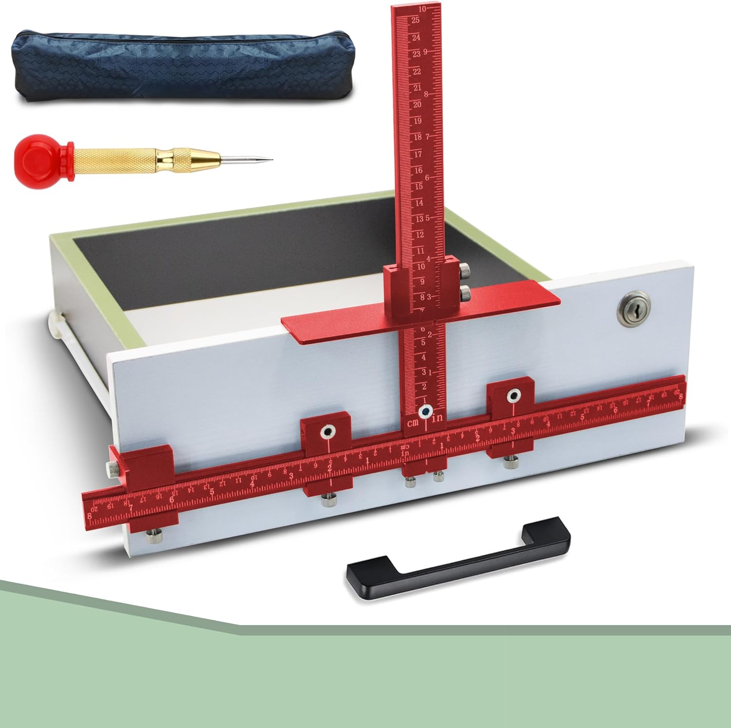 Cabinet Hardware Jig,Aluminum Alloy Cabinet Handle Template Tool ...