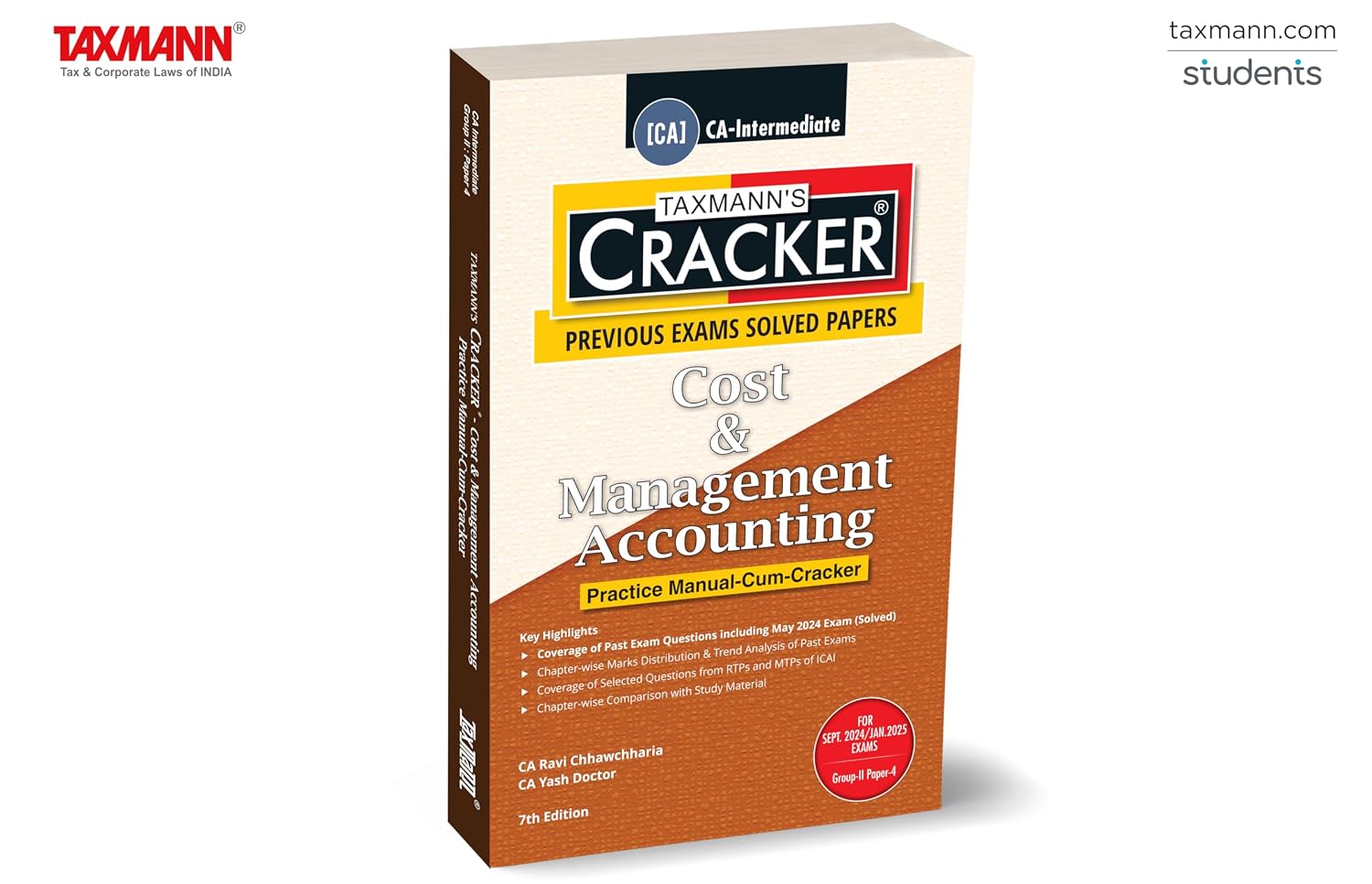 Buy Taxmann's Practice Manual/CRACKER for Cost & Management Accounting ...