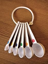 Tala Measuring Spoons SET6 10450, White : Amazon.co.uk: Home & Kitchen