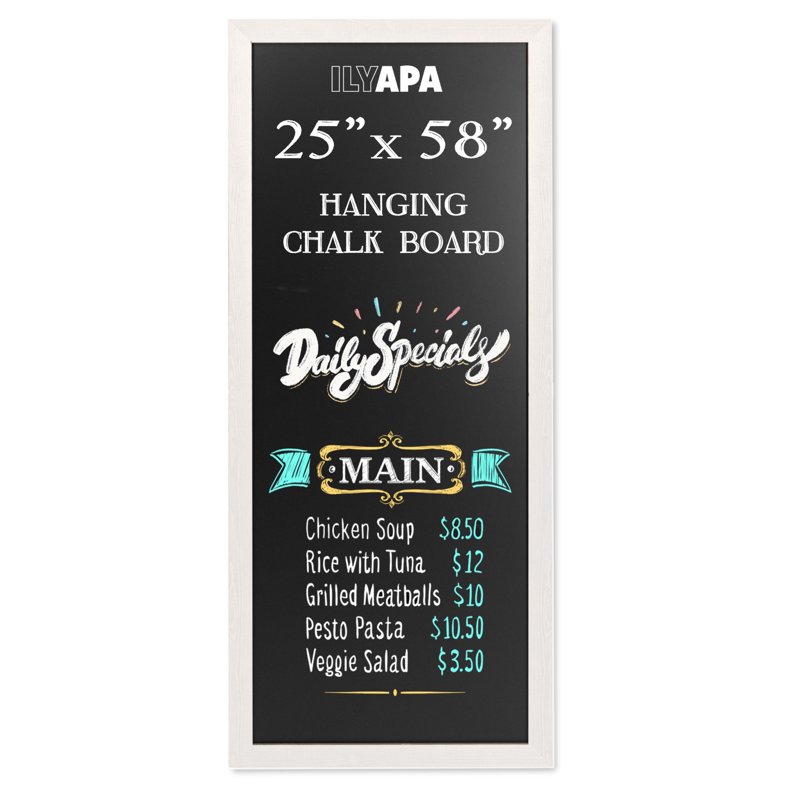 Snapklik.com : Ilyapa Extra Large Magnetic Chalk Board For Wall ...