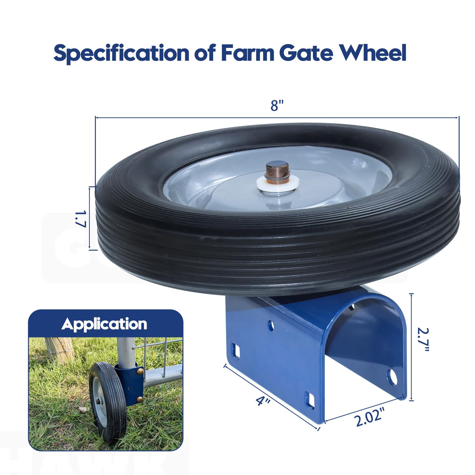 Snapklik.com : 2 Pack Farm Gate Wheel Replaces S16100600, Fence Wheel ...