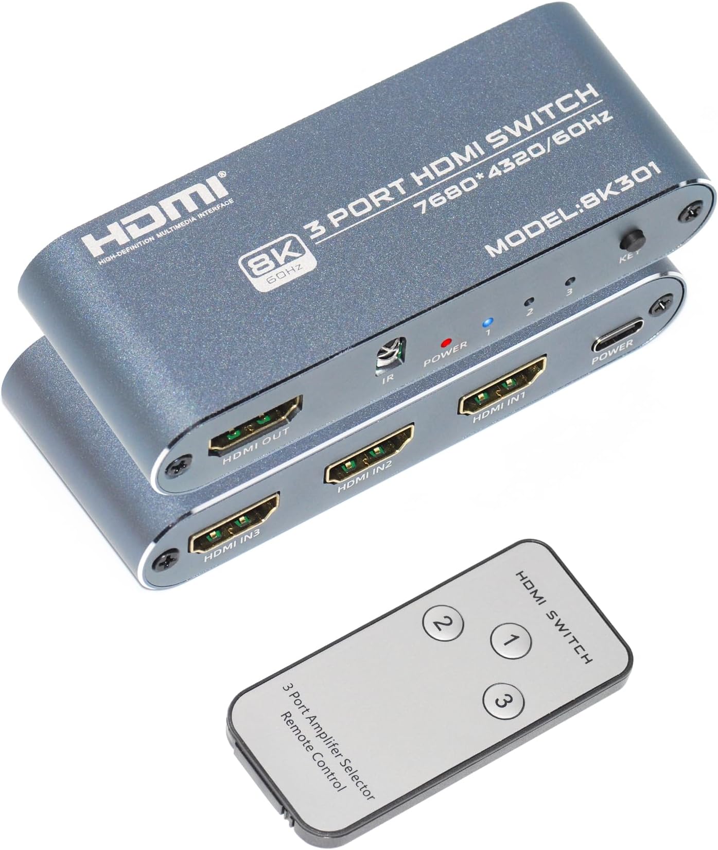 Amazon.com: BolAAzuL HDMI 2.1 Splitter 2X2 HDMI Switch 2 in 2 Out, 2 ...