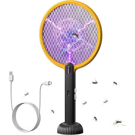 Amazon.com : Fly Swatter Electric Racket Electric Bug Zapper Racket 3 ...