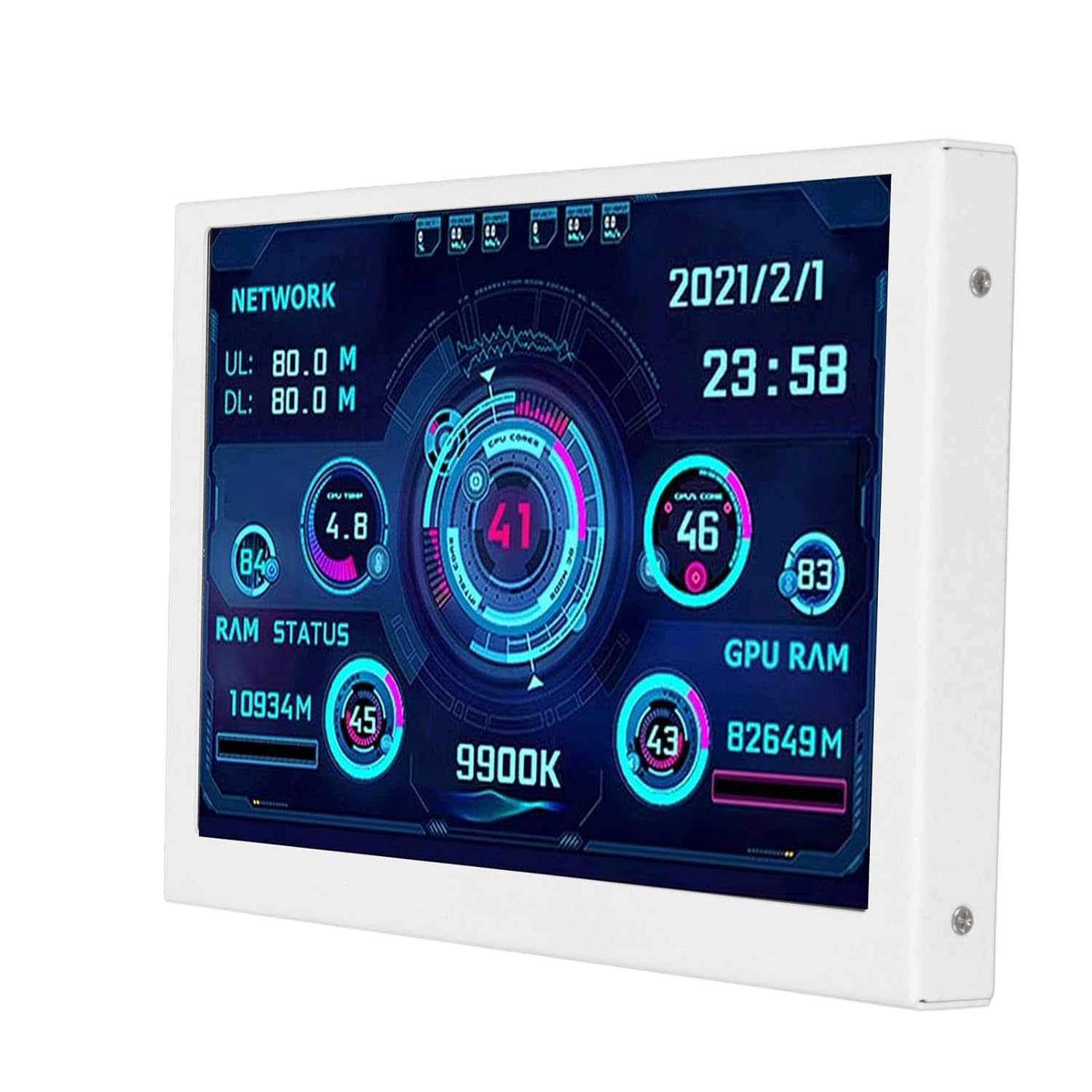 5 inch IPS USB Mini Screen, AIDA64 PC CPU GPU RAM Data Monitor ...