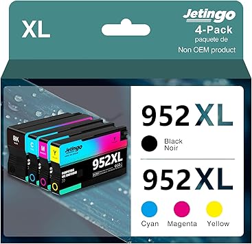 Amazon.com: Jetingo 952XL Ink Cartridges Replacement for HP 952XL Ink ...