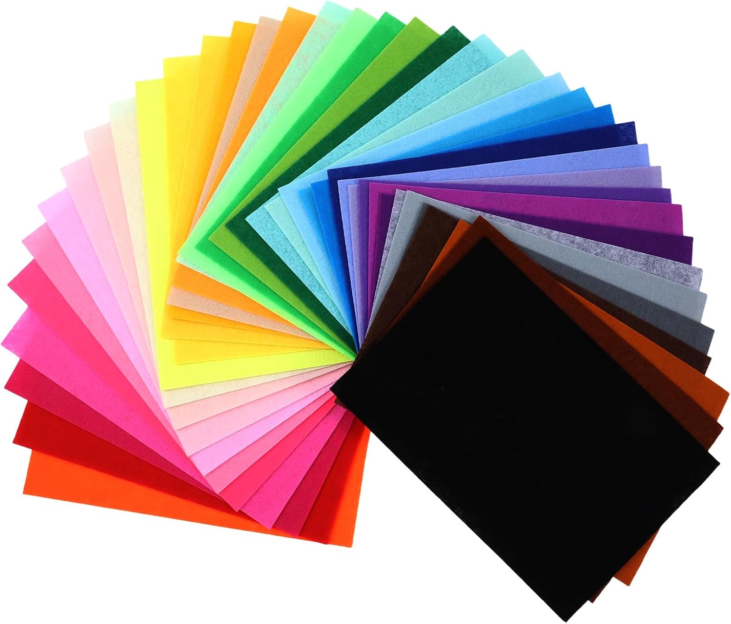 Amazon.com: 120Pcs 11"x 7.8" Thick Soft Felt Fabric Sheet 40 Assorted ...