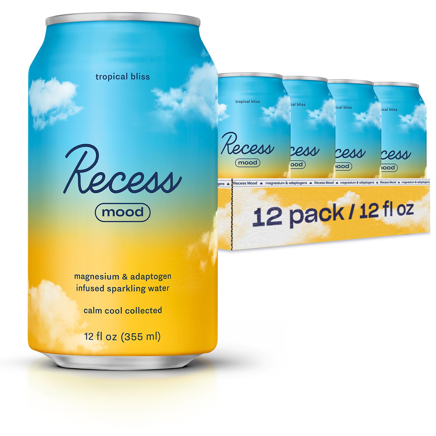 Amazon.com : Recess Mood Magnesium & Adaptogen Drink, Relaxation ...