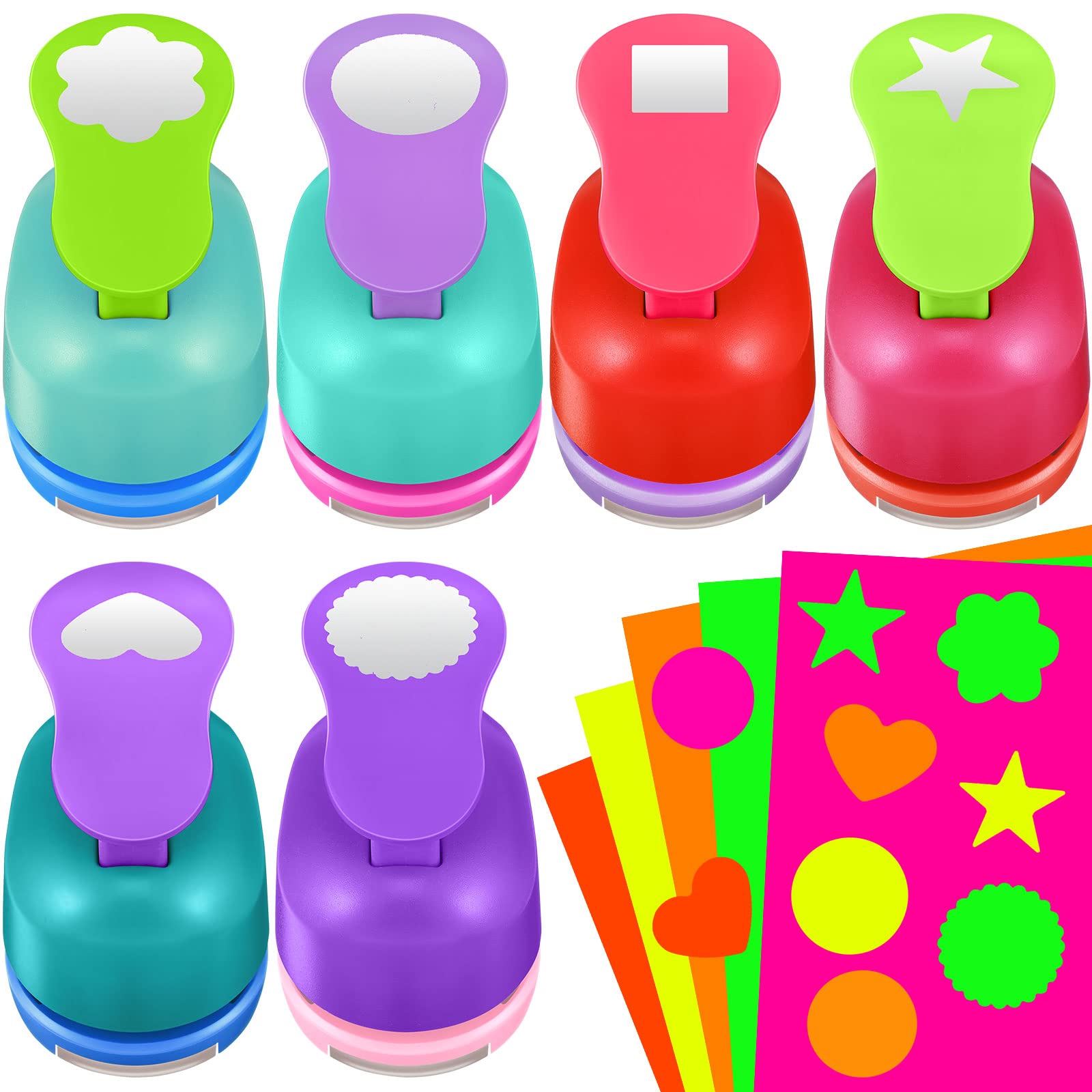 Snapklik.com : 36 Pcs Craft Hole Punch Shapes