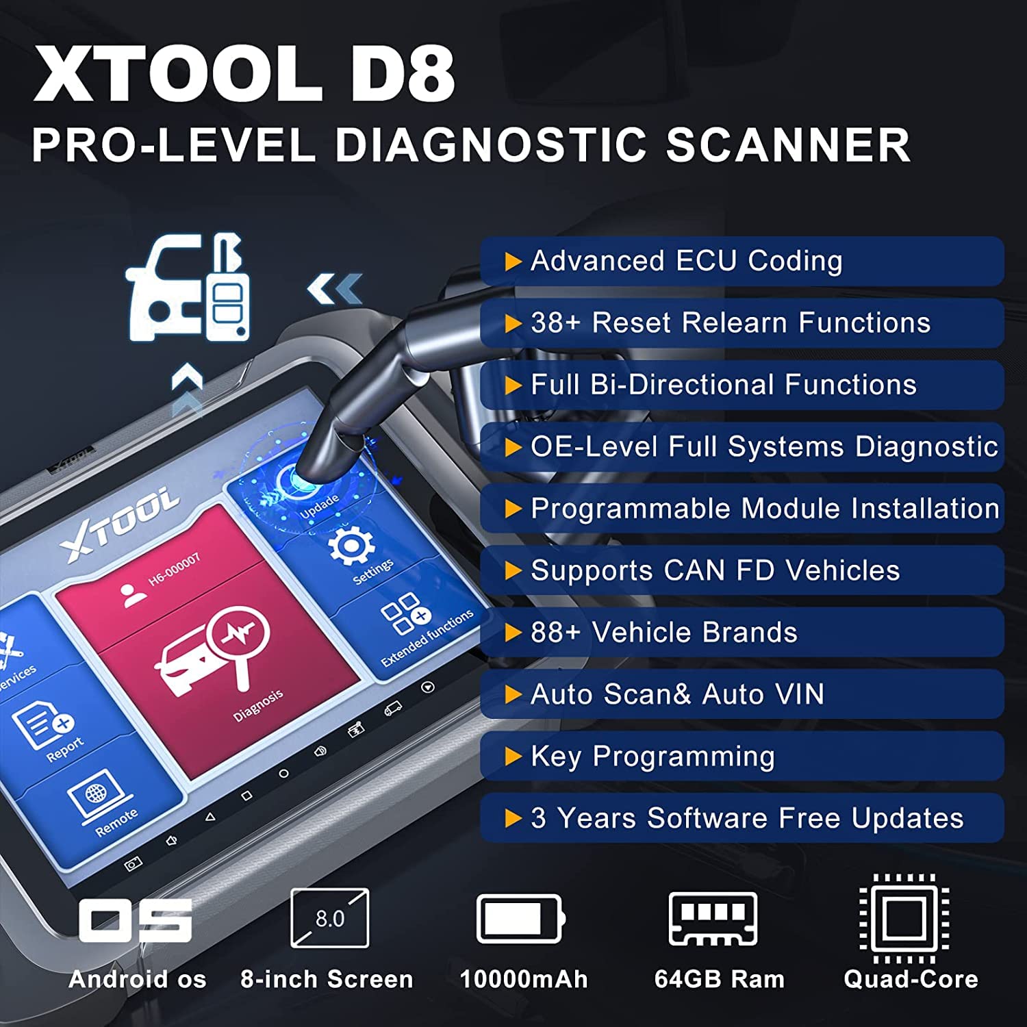 Snapklik.com : XTOOL D8S Bidirectional Scan Tool 2024 Upgraded Ver Of ...