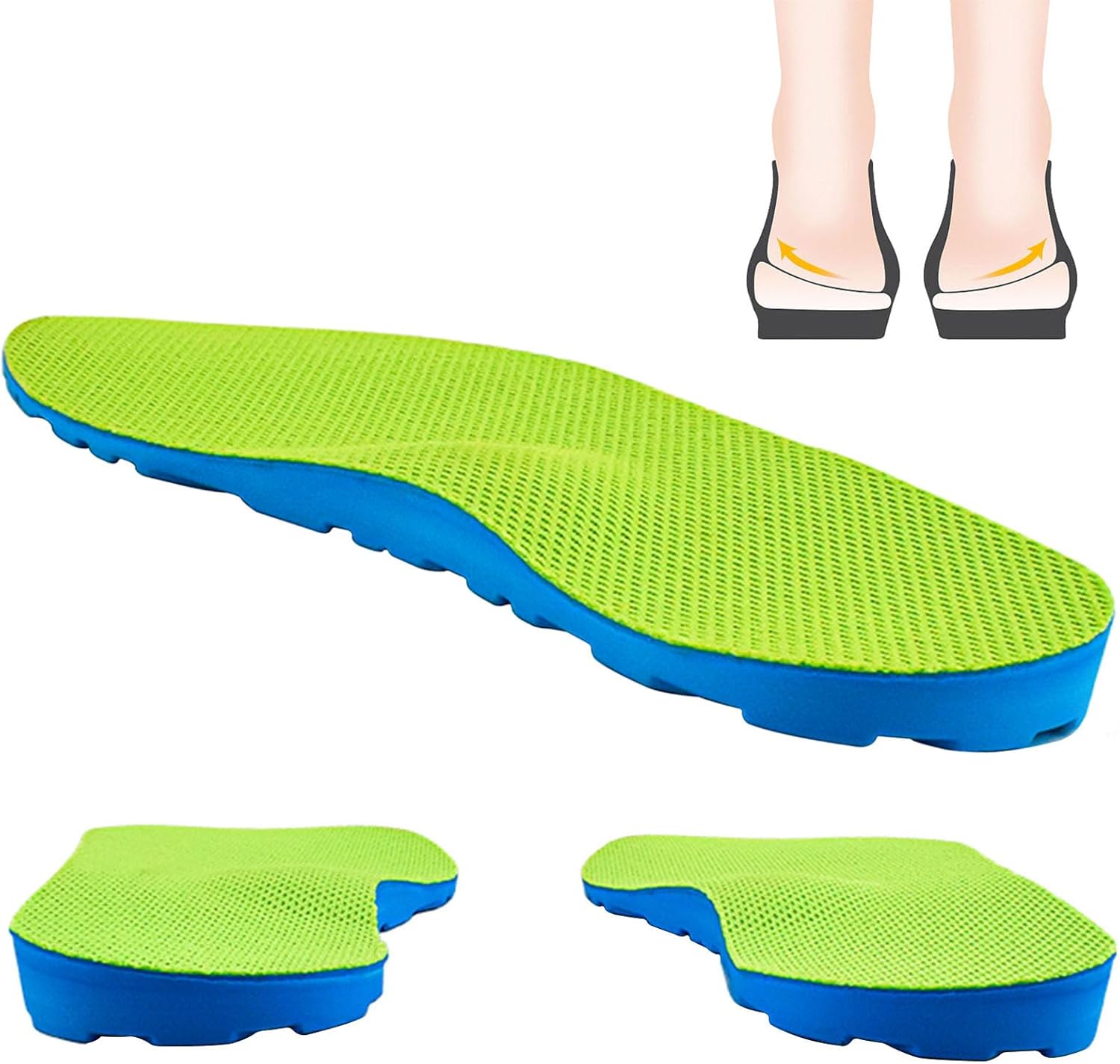 Amazon.com: YMXWAN Supination Insoles for O/X Legs Bowed Legs,Plantar ...