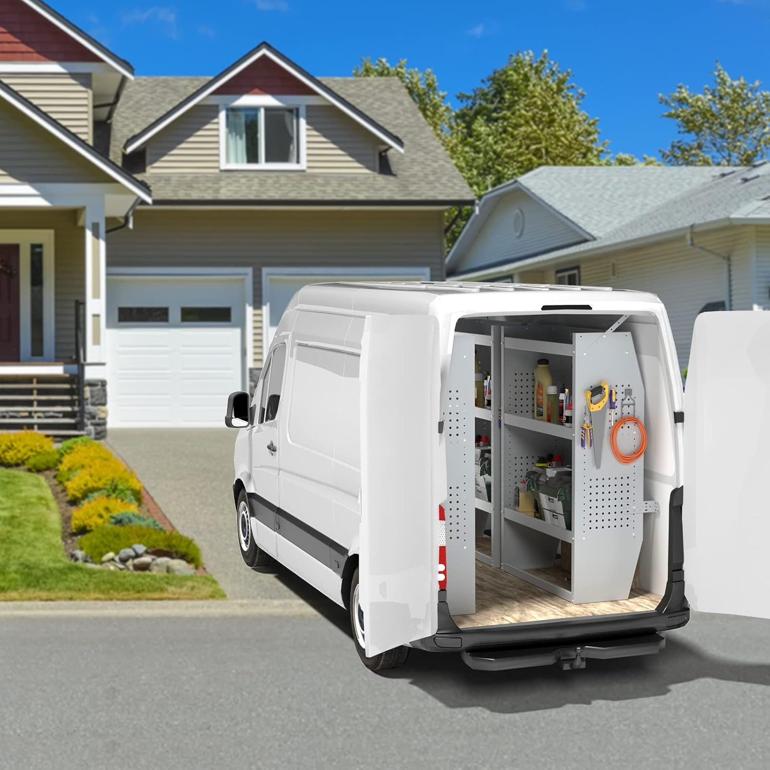 DWALE Estantería de carga para furgoneta de alta resistencia ...