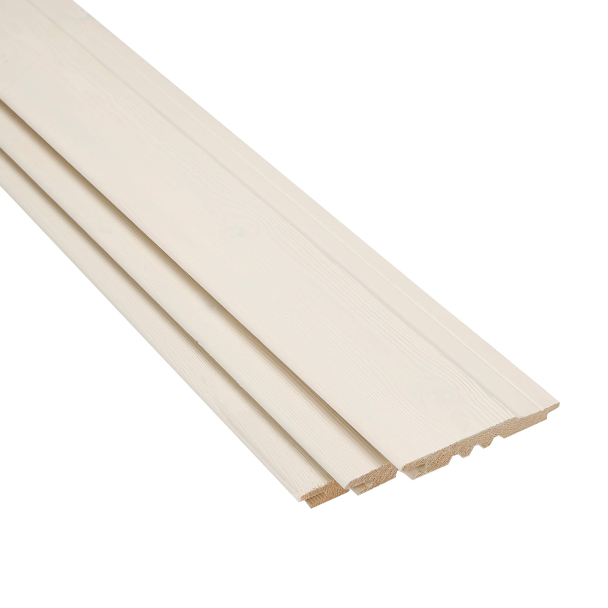 Buy Oyster White Timber Cladding (6 Pack) 1.72m2 Tongue and Groove ...