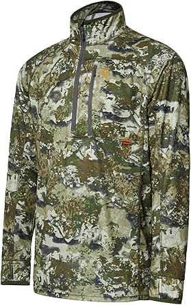 Amazon.com: SPIKA Camo Shirt Hunting Clothes: Lightweight Quater Zip ...