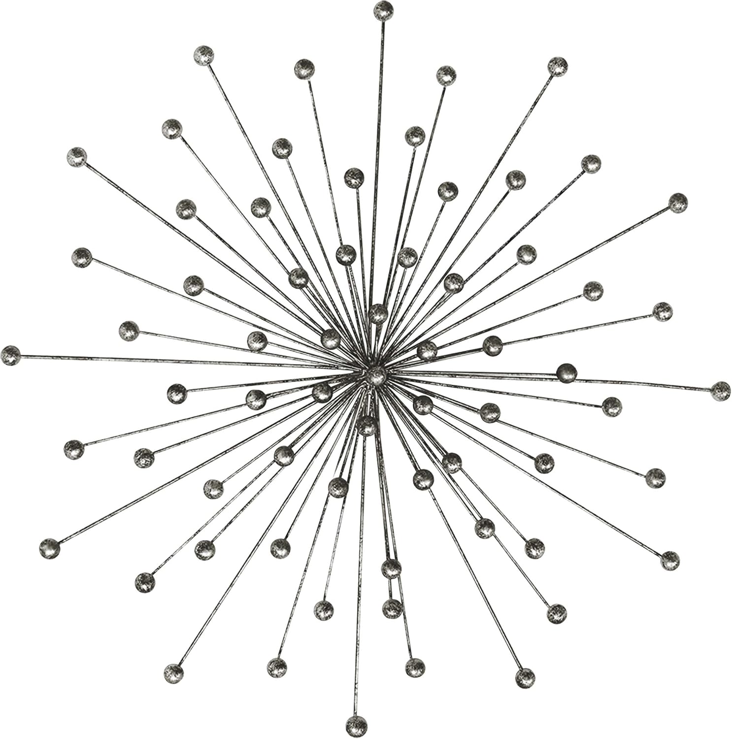 Amazon.com: The Urban Port Décor 28-Inch Round Iron Sunburst Wall Decor ...