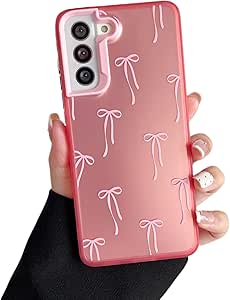 Amazon.com: ZTOFERA for Samsung Galaxy S21 5G Case,Cute Pink Ribbon Bow Tie Aesthetic Phone Case ...