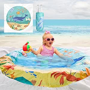 Amazon.com: letesult Square Baby Beach Pool, 6.5 X 6.5Ft Portable ...