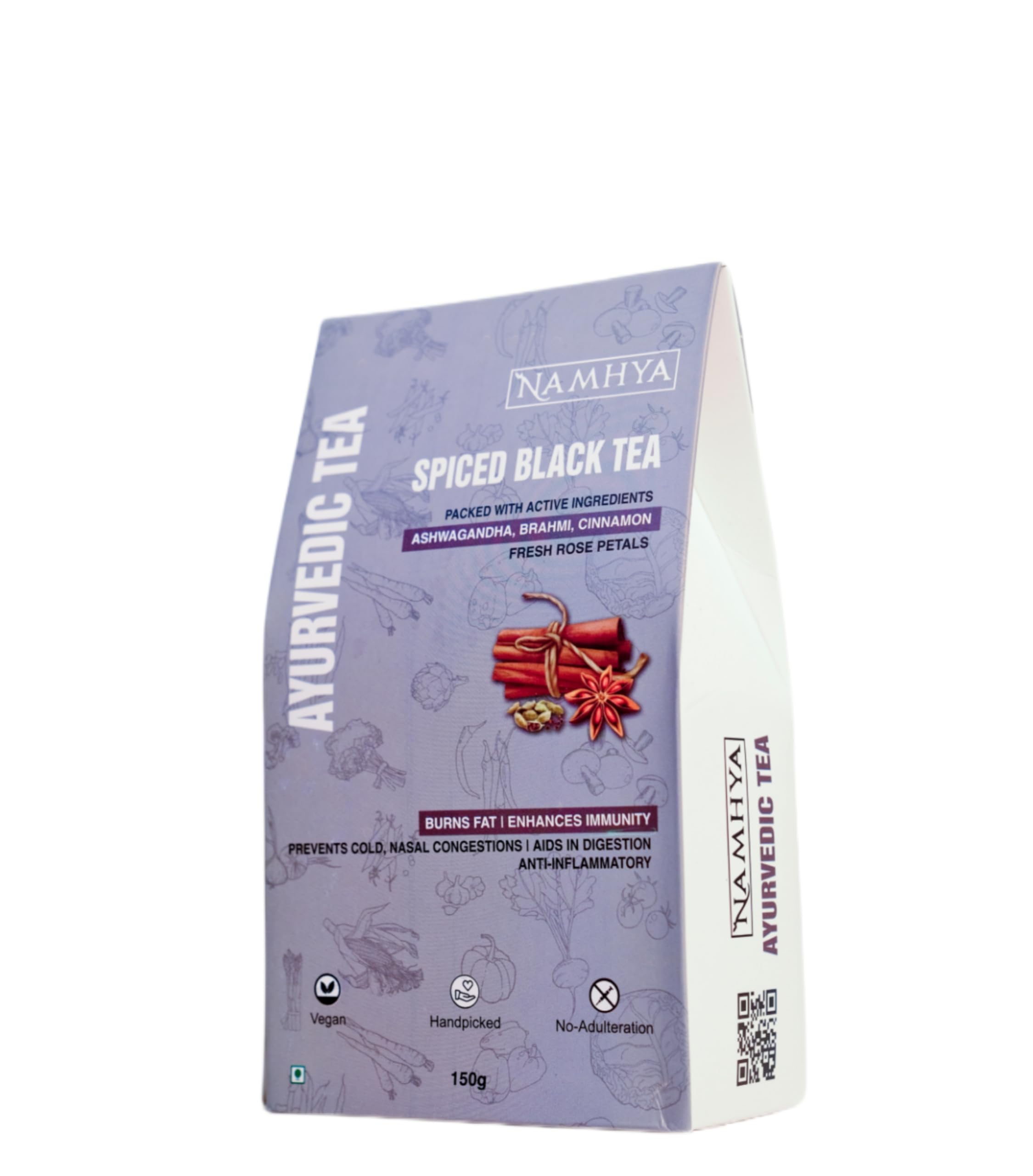 Namhya Spiced Black Loose Leaf Tea (150g) - Immunity Booster Herbal Tea ...