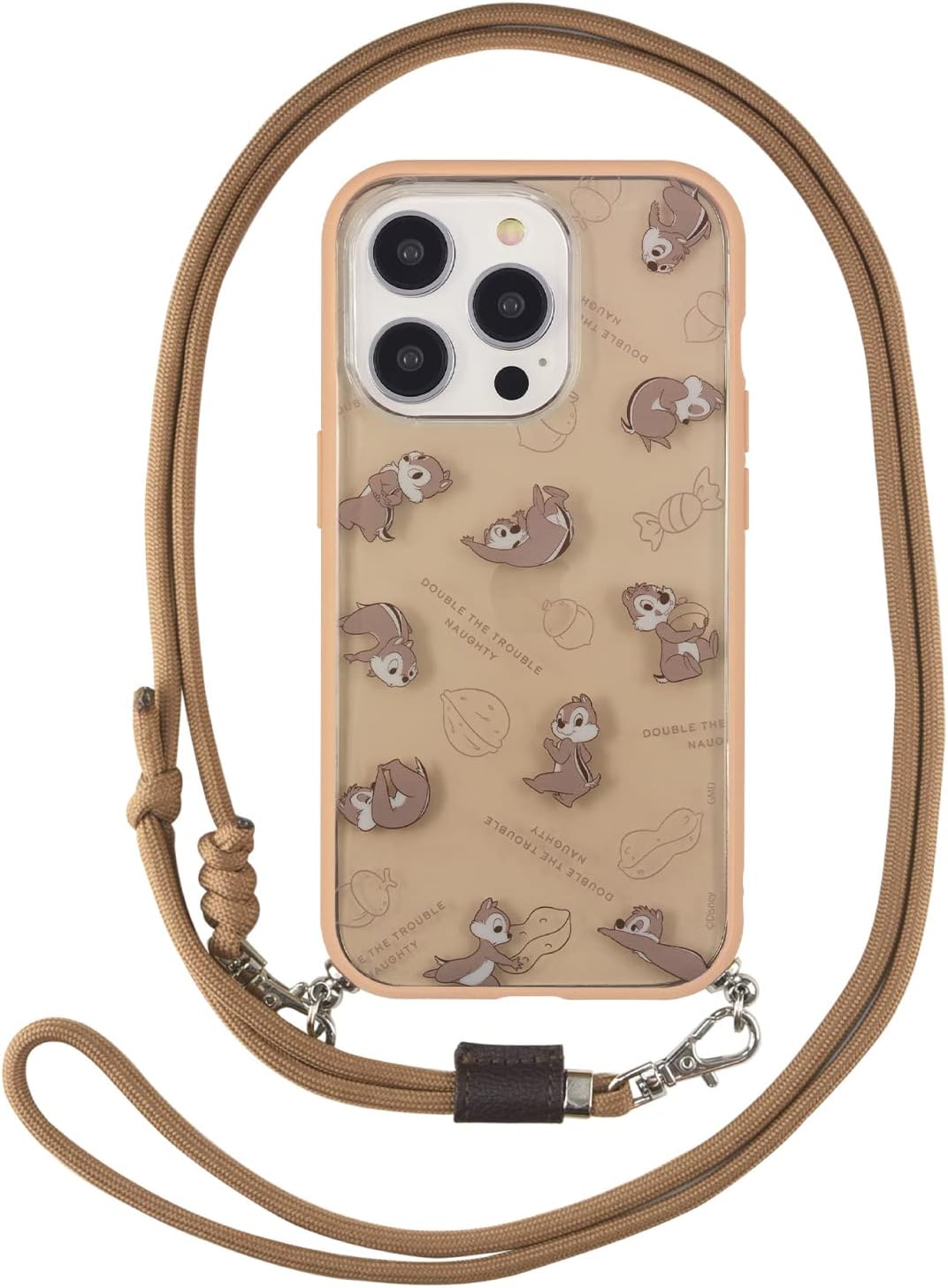 Amazon.co.jp: グルマンディーズ ディズニーキャラクター IIIIfit Loop iPhone 14 Pro / 13 Pro (6.1インチ) 対応 ケース チップ＆デール ...