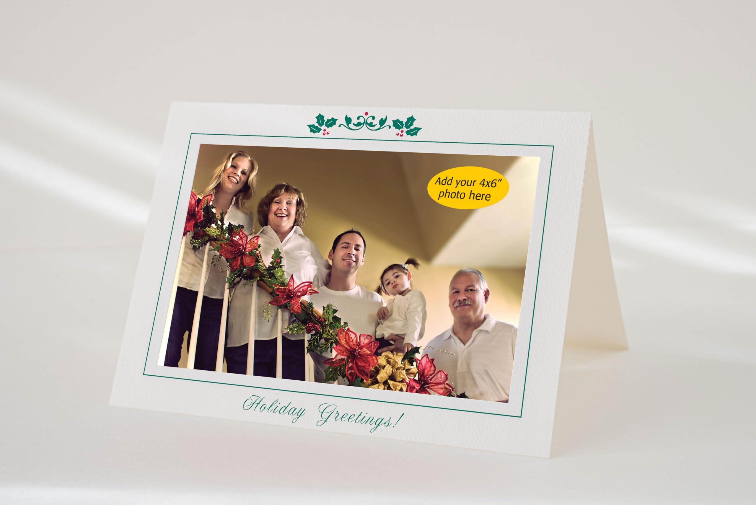 Amazon.com : Photographer's Edge, Photo Insert Card, Holiday Greetings ...