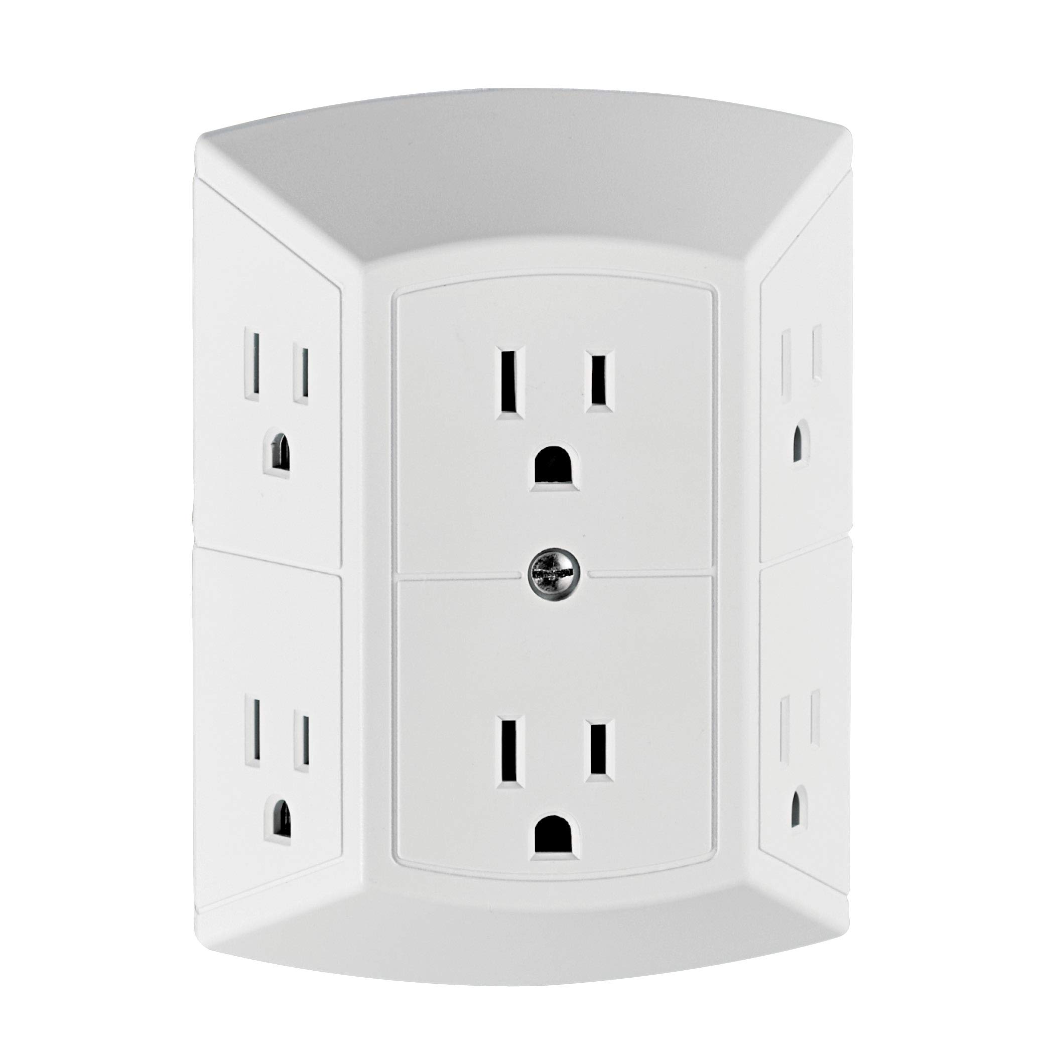 Amazon.com: Collections Etc 6 Outlet Wall Power Source Extension ...