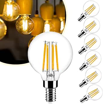 Amazon.com: Ivyemons G16.5 Light Bulb 40w Led 2700k Warm White 4W 120V ...