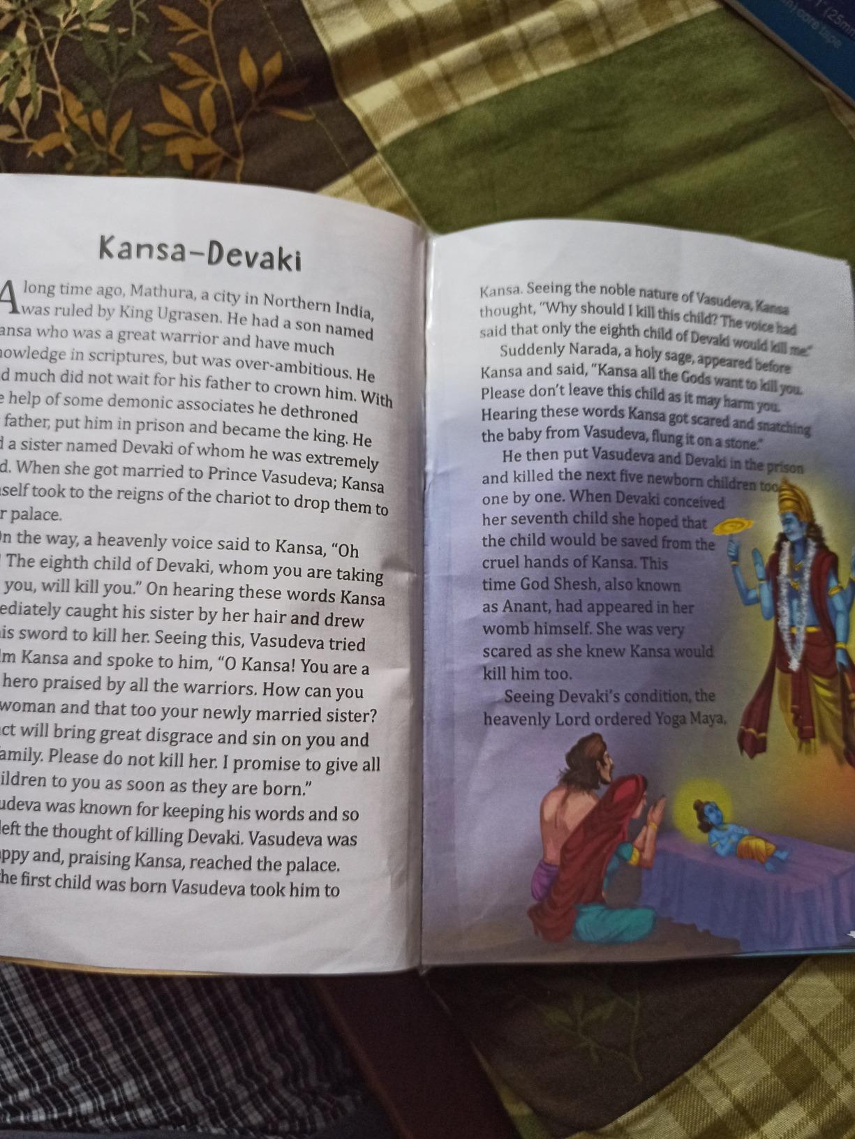 Krishna Tales (Illustrated) - for Children - Story book for Kids ...