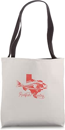 Amazon.com: Texas Gulf Coast Redfish Country Saltwater Fishing Tote Bag ...