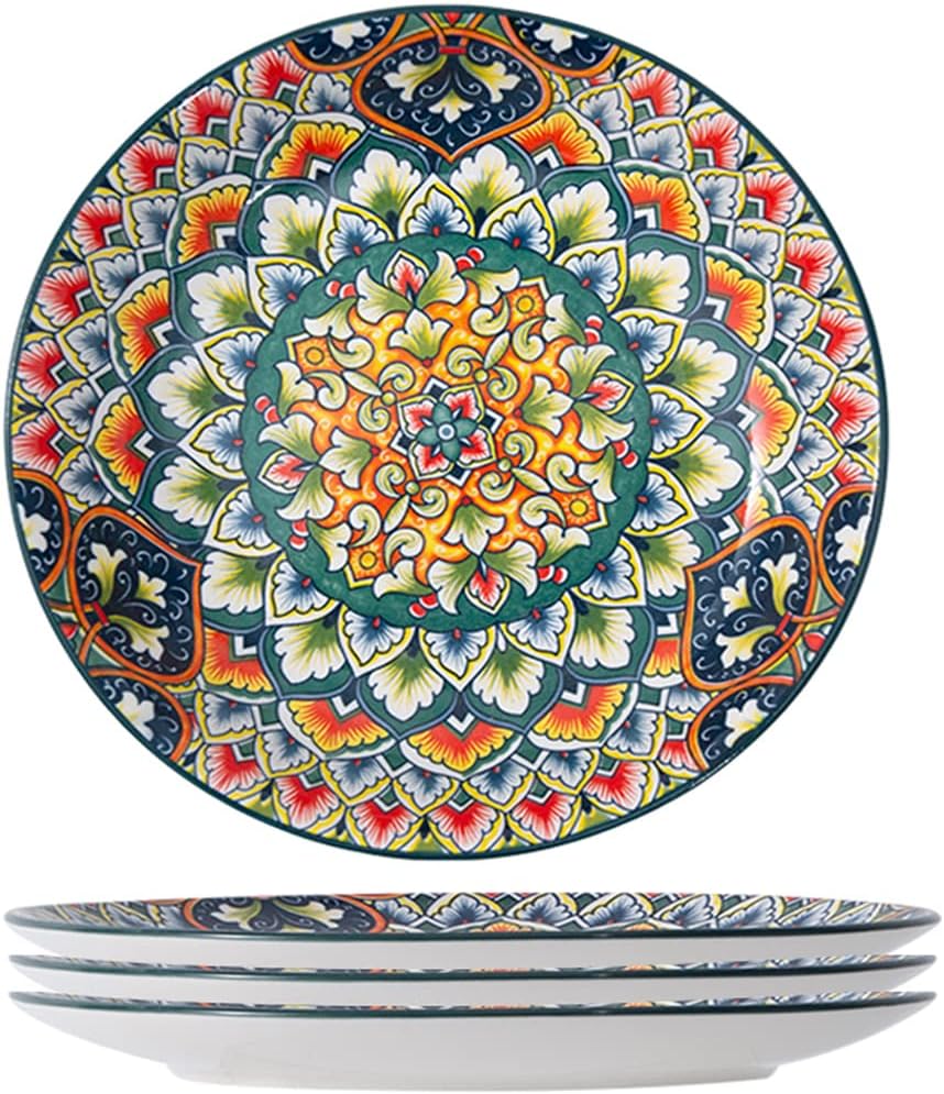 Amazon.com | KUTO Ceramic Dinner Plates Set of 6 - Dish Set 10.5 Inch ...