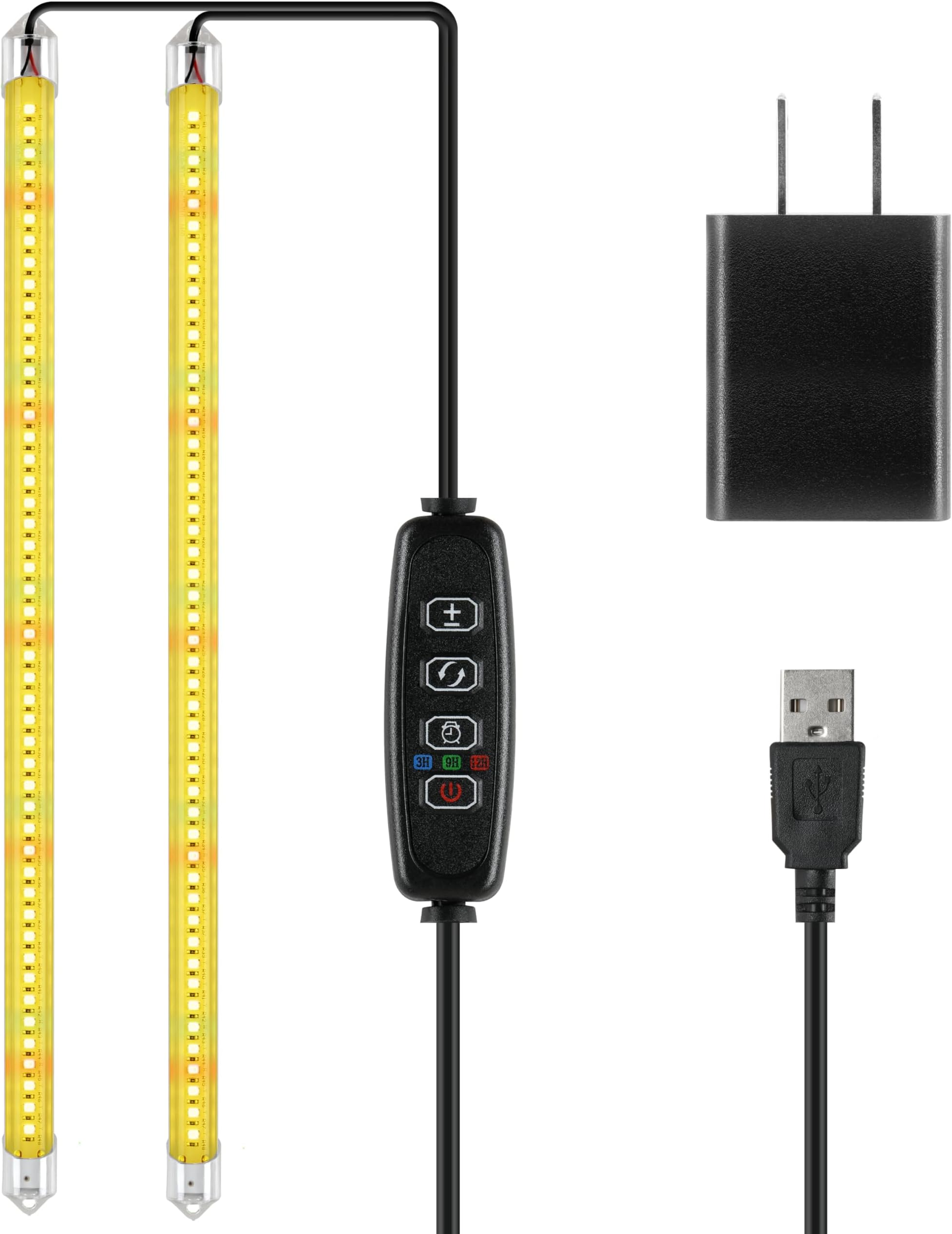 Amazon.com: iPower 40W LED Plant Grow Light Strips Full Spectrum for ...