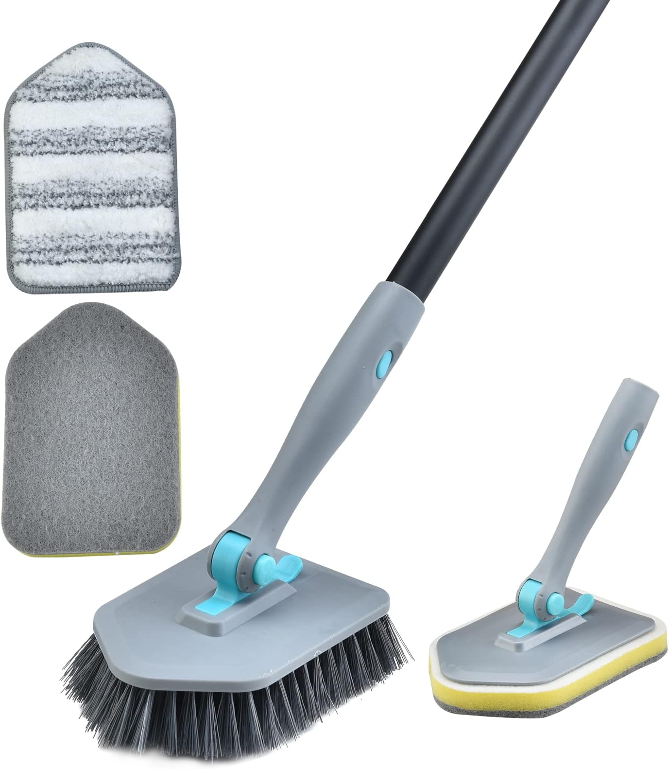 Amazon.com: Scrub Cleaning Brush with Long Handle 35'' - Extendable ...