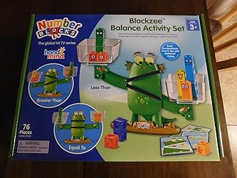 Amazon.com: hand2mind Numberblocks Blockzee Balance Activity Set, 61 ...