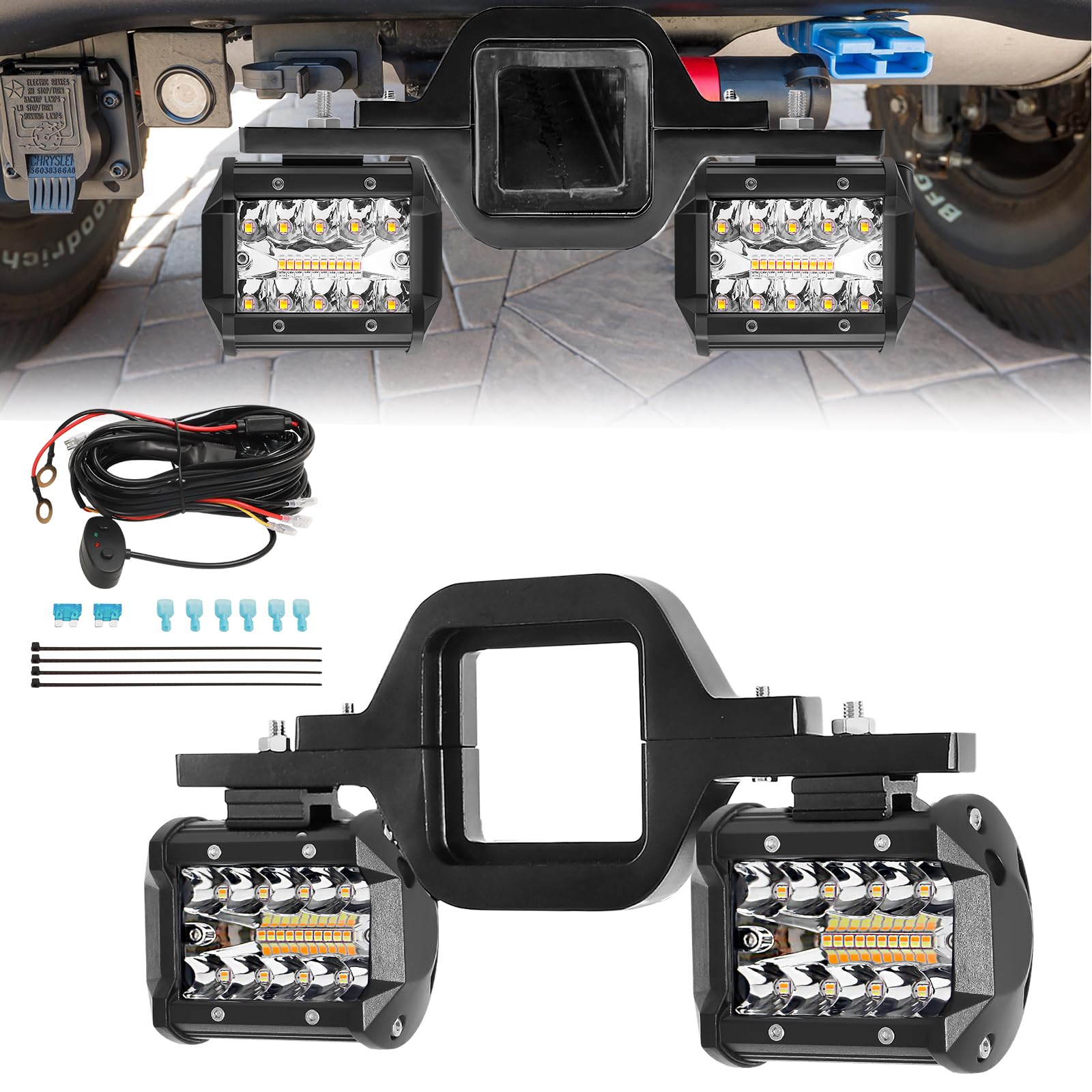 Snapklik.com : BESTZHEYU 4 Inch 60W Led Pods