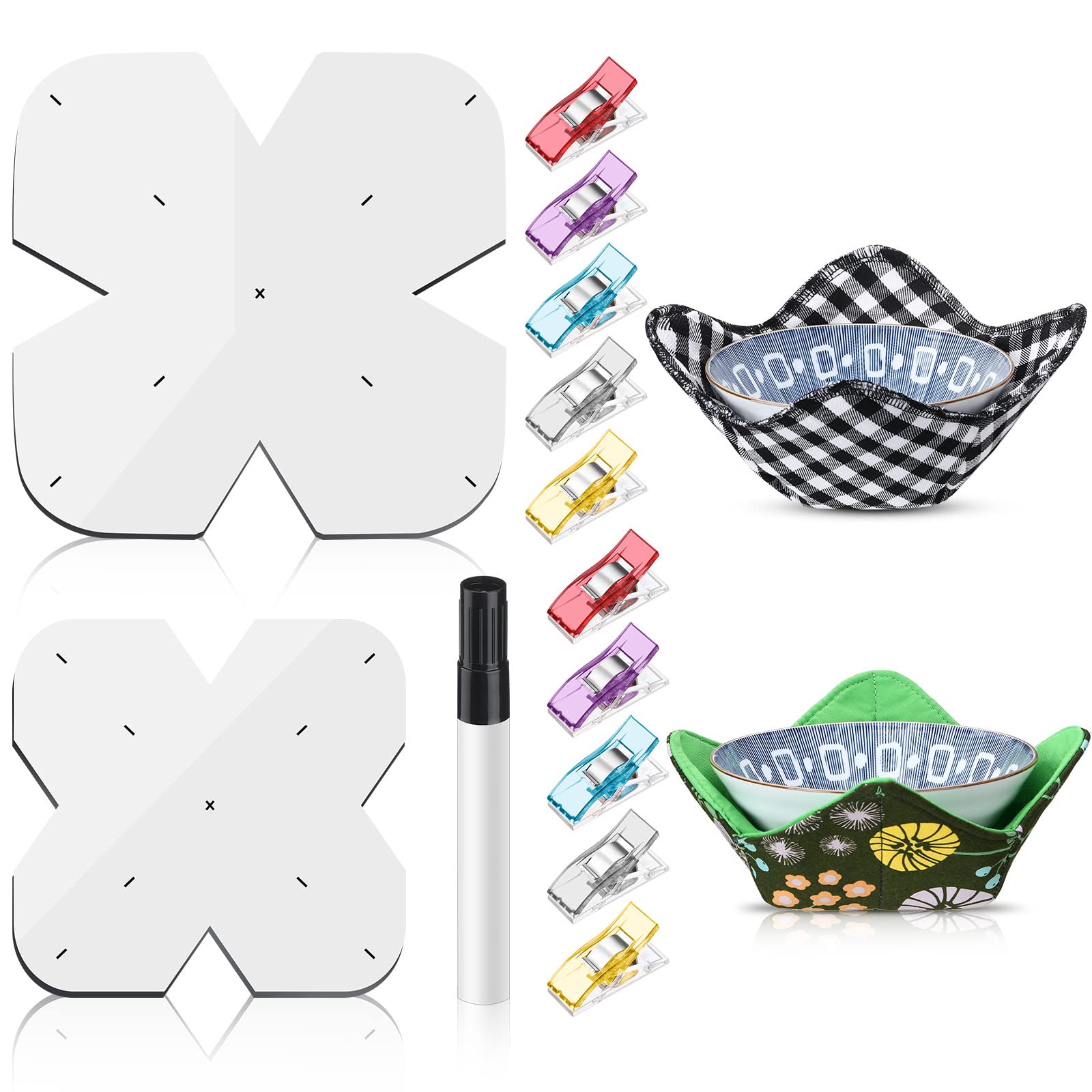 Buy 13 Pieces Cozy Template with Mark Pen and Sewing Clip, 8 Inch 12 ...