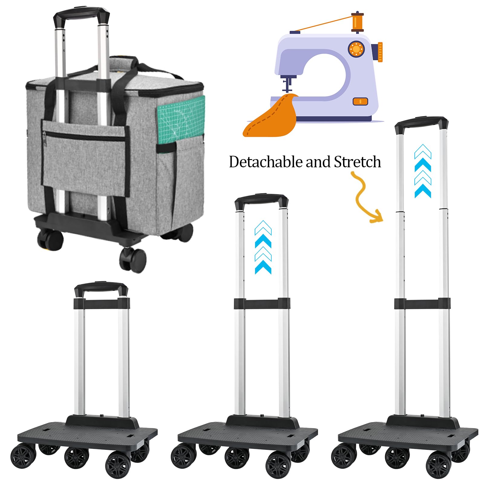 Heavy Duty Sewing Machine Rolling Sewing Machine Case - Heavy Duty ...