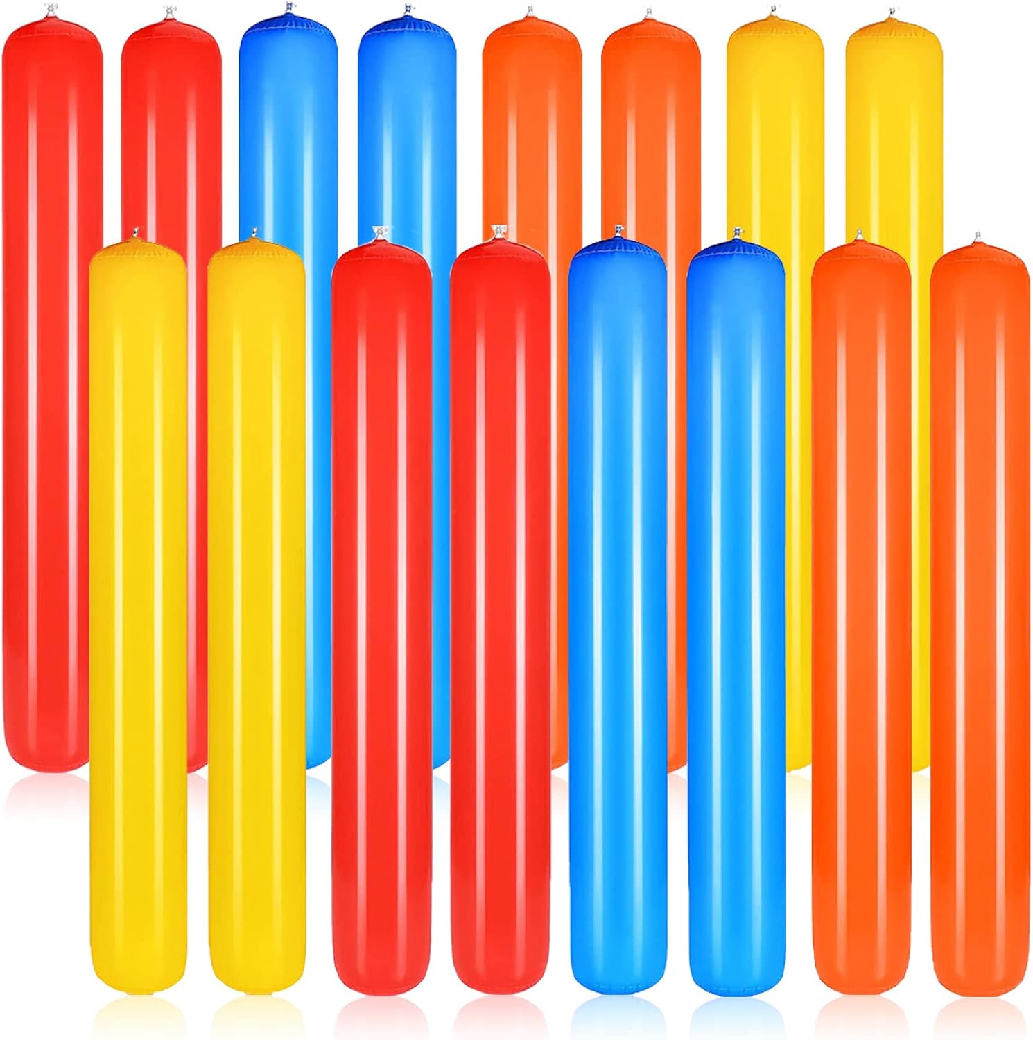Amazon.com: 16Pcs Inflatable Pool Noodles Pool Inflatable Sticks PVC ...