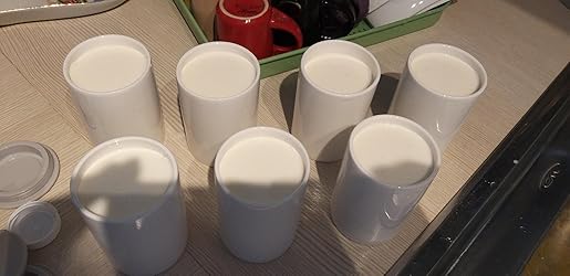 Duronic YM2 Yogurtiera elettrica automatica – 8 vasetti in ceramica da ...