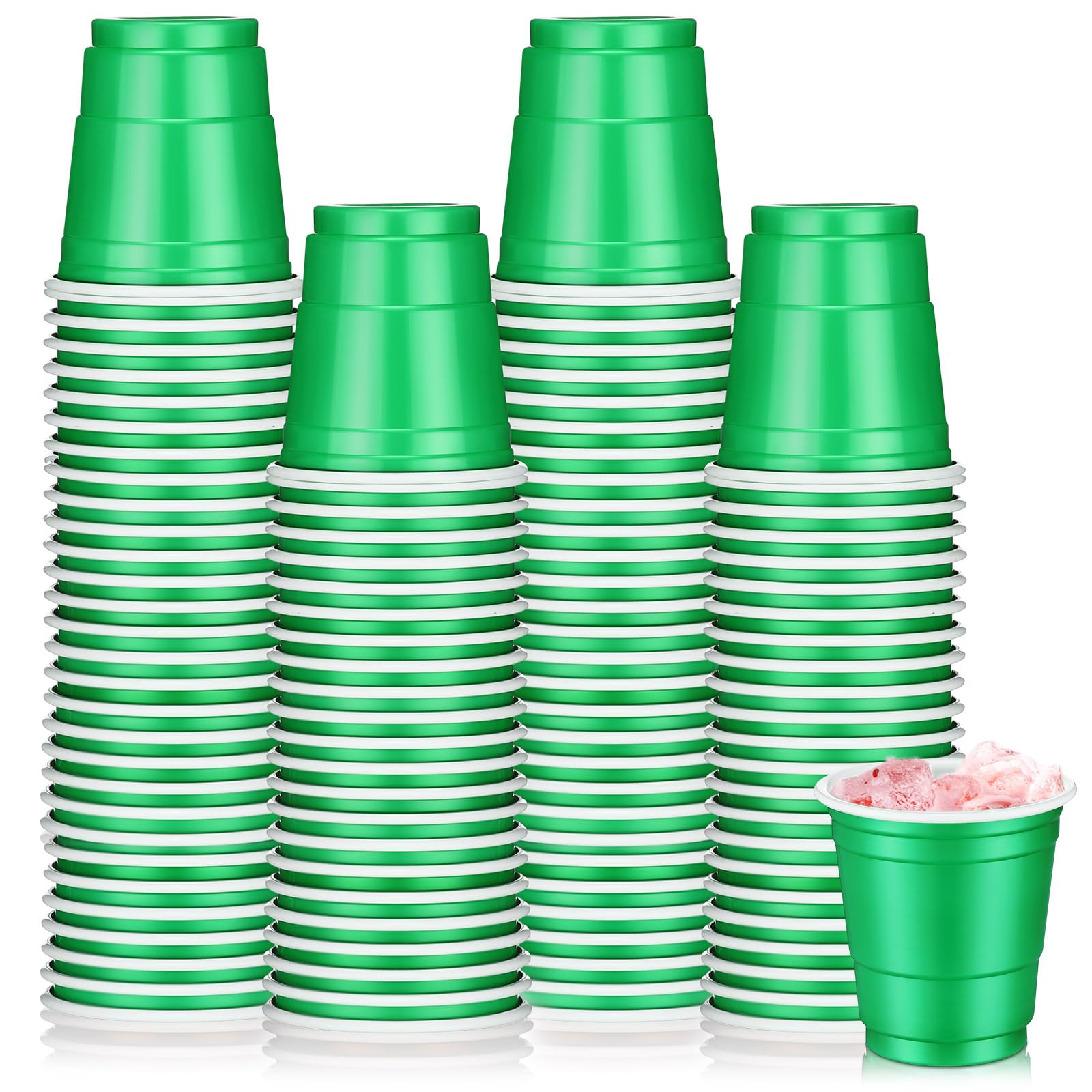 Amazon.com: Roshtia 100 Pack 2 oz Valentine's Day Plastic Shot Cups ...