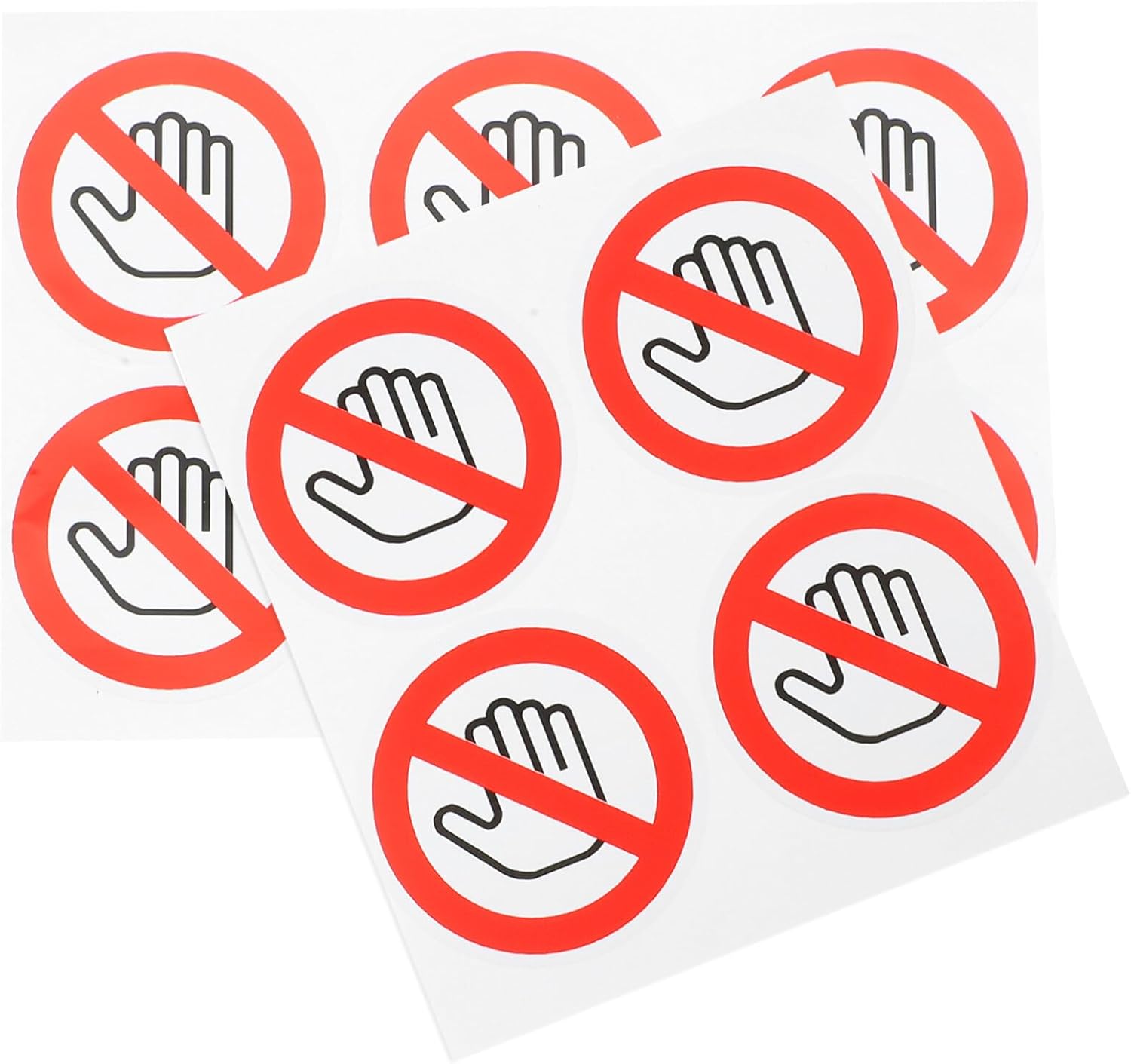 Ciieeo 2pcs Do Not Vinyl Sign Stickers Please Do Not Touch Label ...