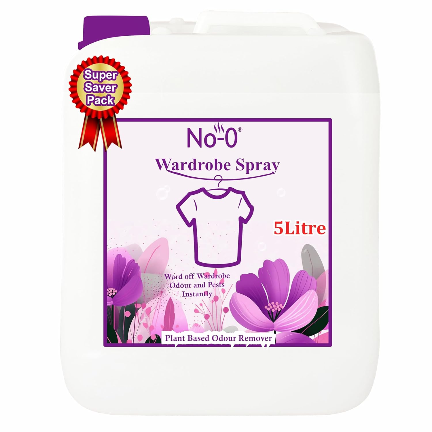 No-O Wardrobe Spray 5 Litre (Refill pack) | Disinfectant |Pest ...