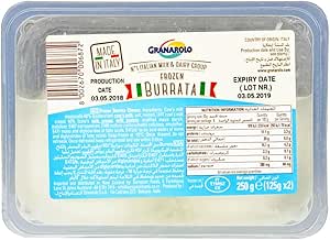 Granarolo Frozen Burrata Cheese, 250g - Frozen : Amazon.sg: Grocery