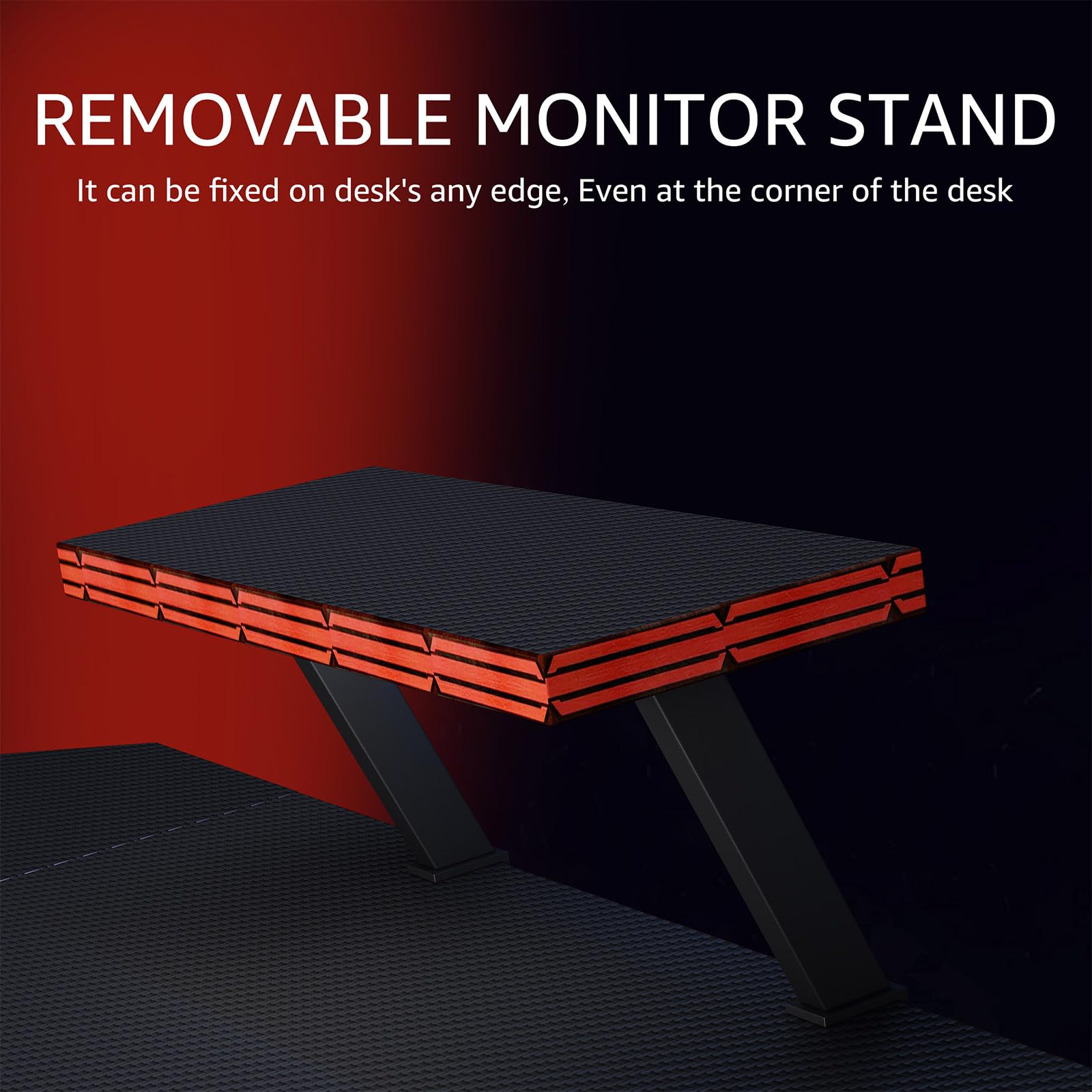 Lufeiya Black L Shaped Gaming Desk - 51 Inch Computer Corner Desks ...
